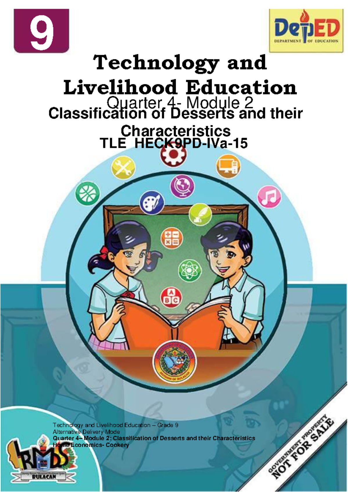 Cookery 9 Q4 Module 2 - Technology and Livelihood Education – Grade 9 ...