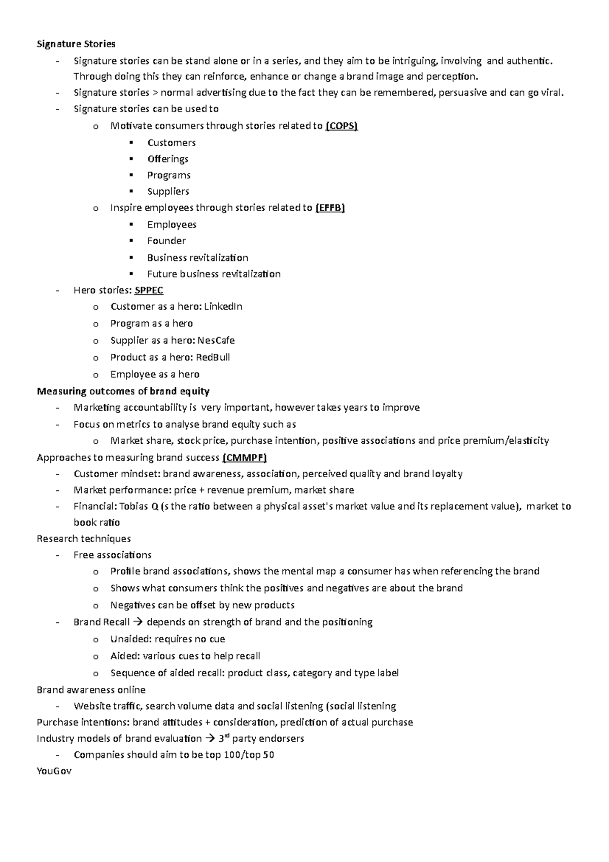 311 - Summary Marketing - Signature Stories - Signature stories can be ...