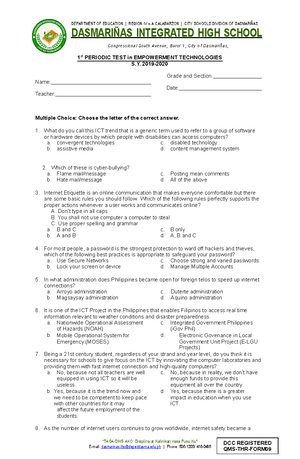 Empowerment technology shs q1 mod1 ict in the context of global communication ver3 - 11 ...