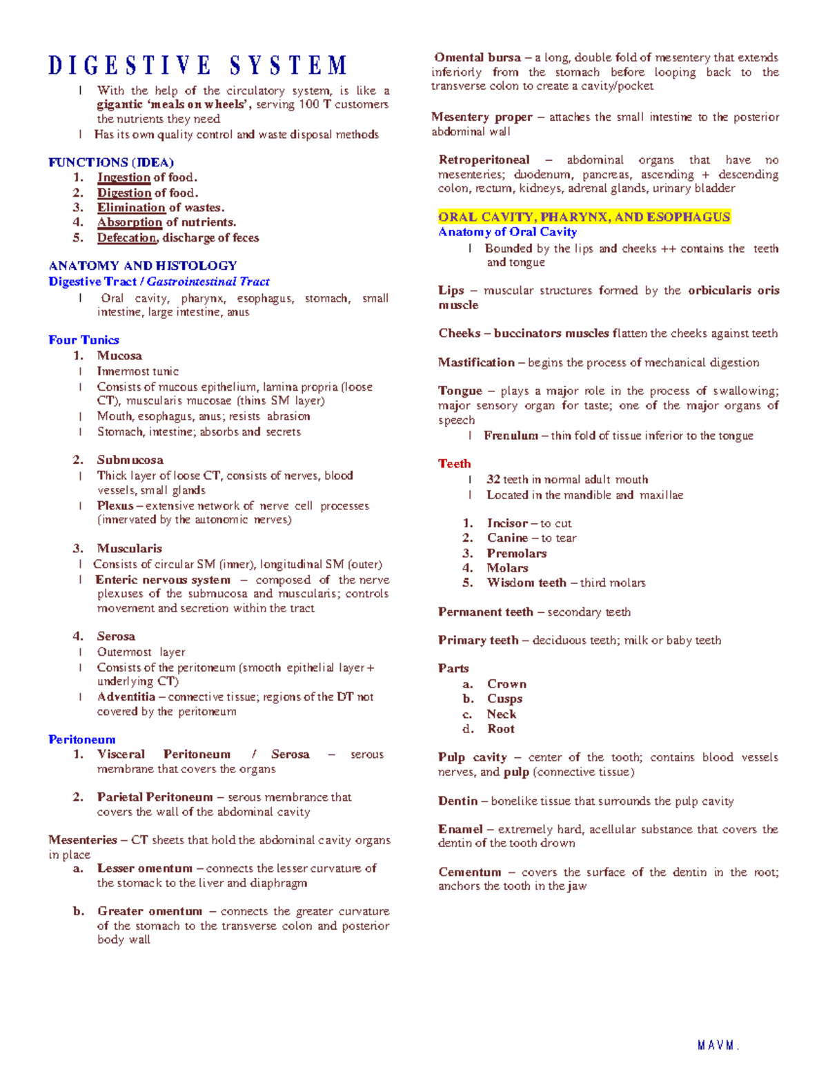 15-Digestive-System - D I G E S T I V E S Y S T E M With the help of the circulatory system, is ...
