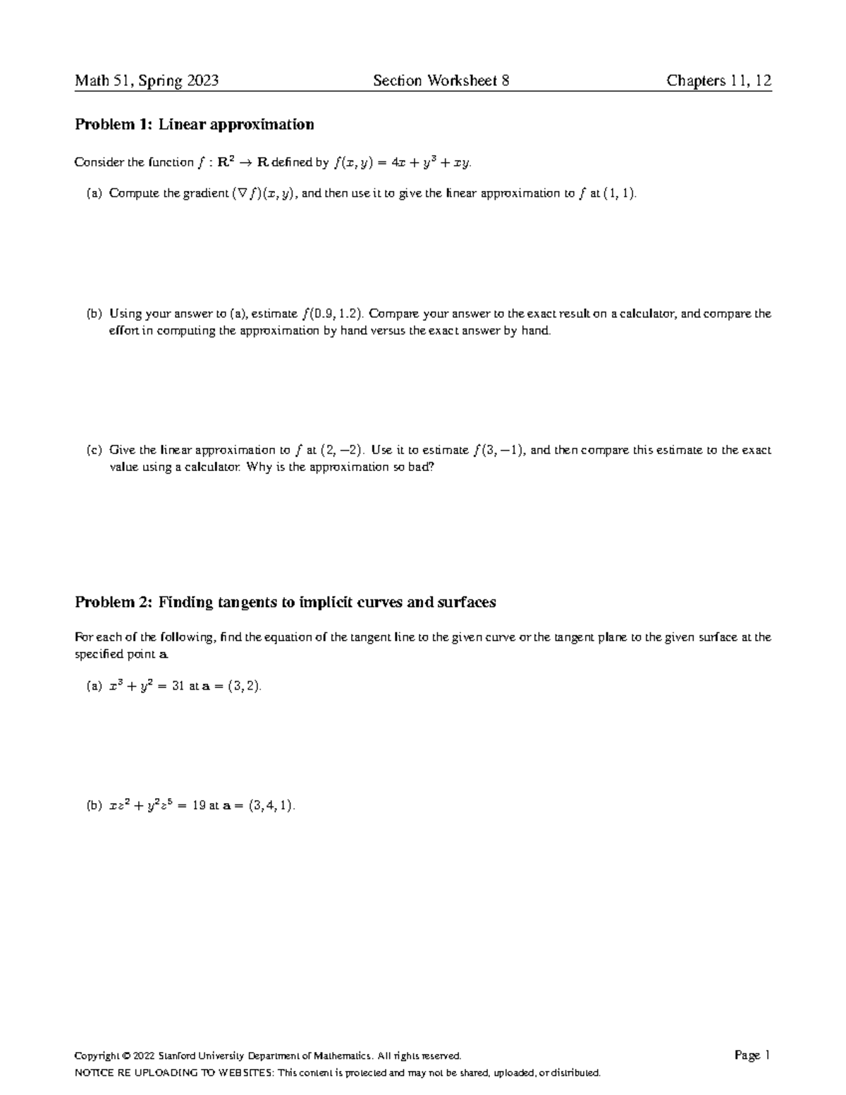 WS08-week05day1-qns - Week 5 Discussion Worksheet 1 - Math 51, Spring ...
