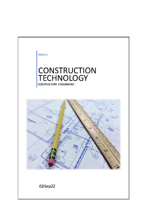 CTY1 - CPUT - Construction Technology 1 - Studocu