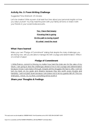 Freedom - Define and give your own examples for each of the following ...