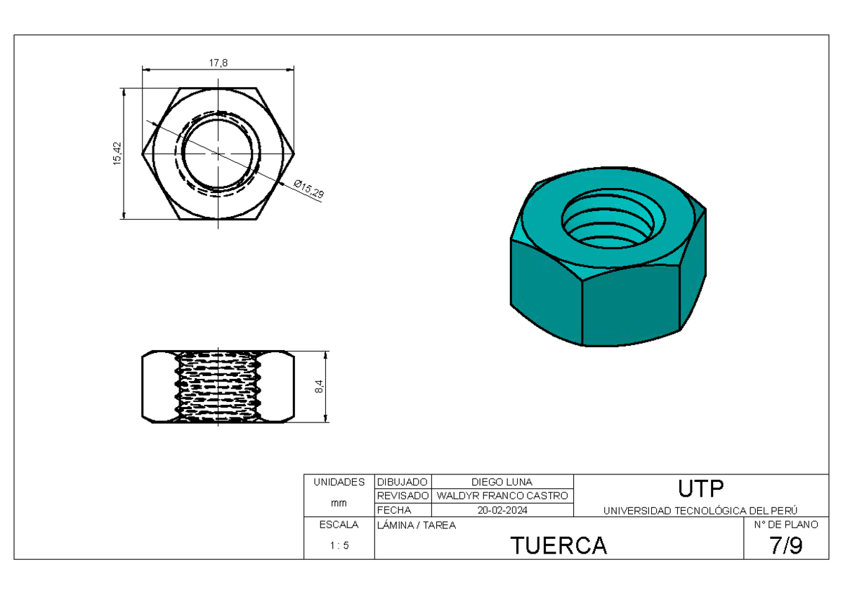 Tuerca-Cajetín UTP A4 HOR - Automatización de Procesos Industriales ...