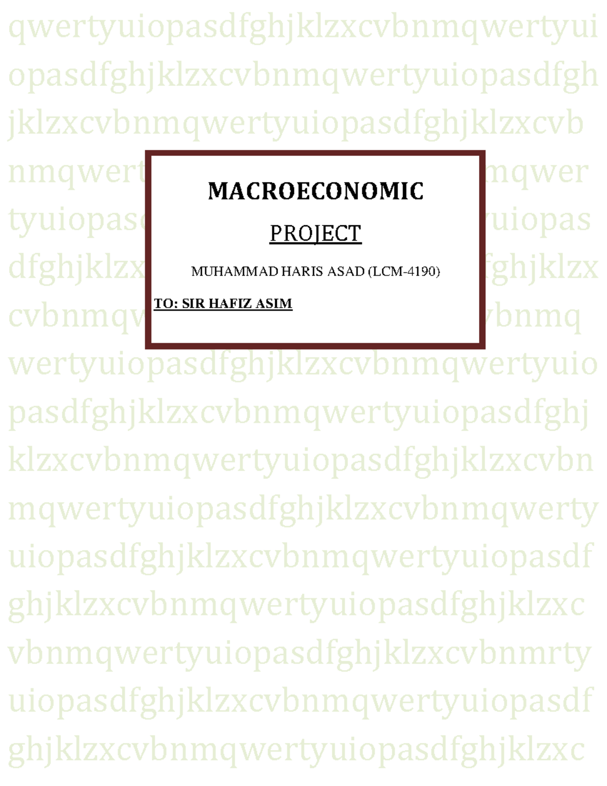 Business Cycle - haris asad - qwertyuiopasdfghjklzxcvbnmqwertyui ...