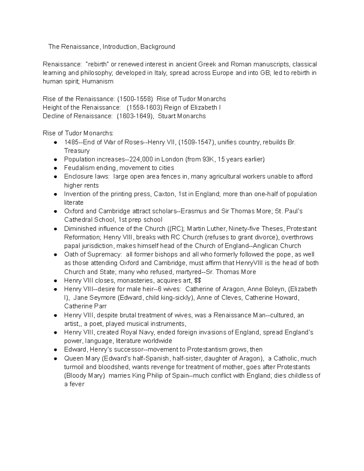 The Renaissance, Introduction, Background - The Renaissance ...