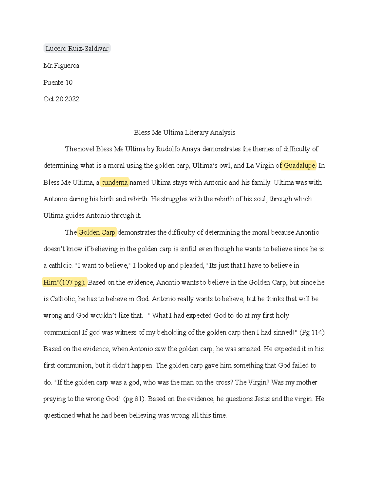 702538 Blessme Ultima Literary Analysis 1666554306 1666623432 - Lucero ...