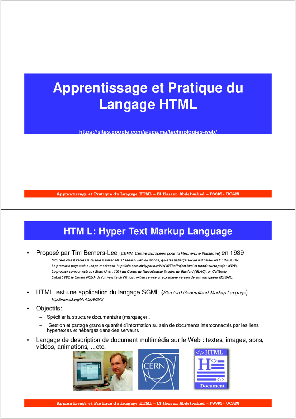 Cours HTML - Apprentissage et Pratique du Langage HTML – El Hassan ...