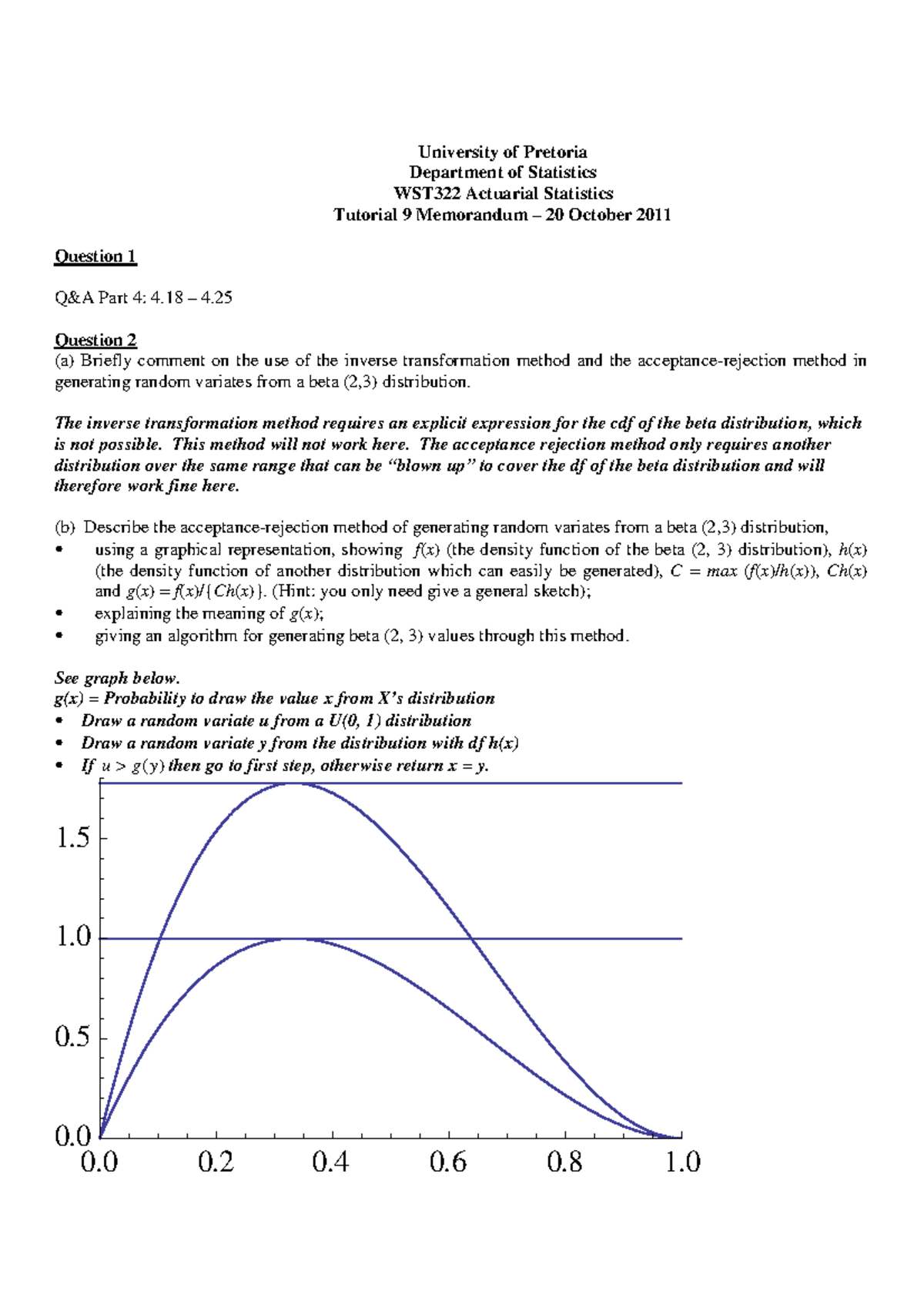 T9memo - Tutorial Memo - University of Pretoria Department of ...