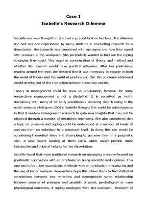 CP205 Research Methodology Case 5 Managing Acquisition - Case 5 ...