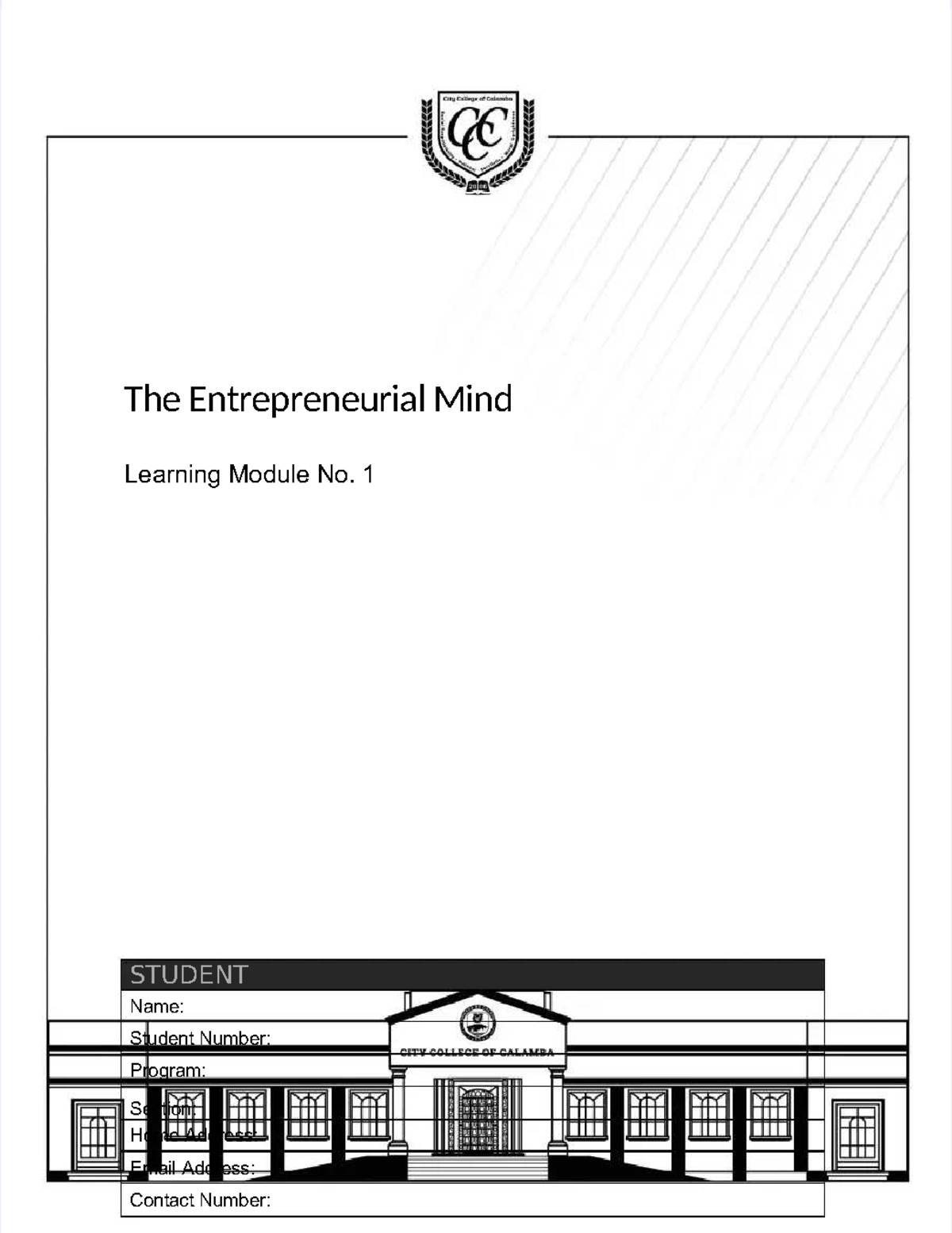 Pdf-the-entrepreneurial-mind compress - Learning Module on The Entrepreneurial MindLearning ...