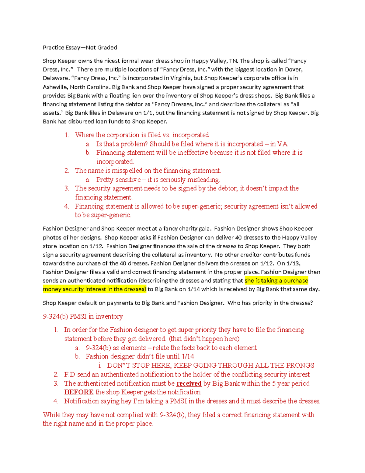Practice Essay-Not Graded or Turned In - Practice Essay—Not Graded Shop ...