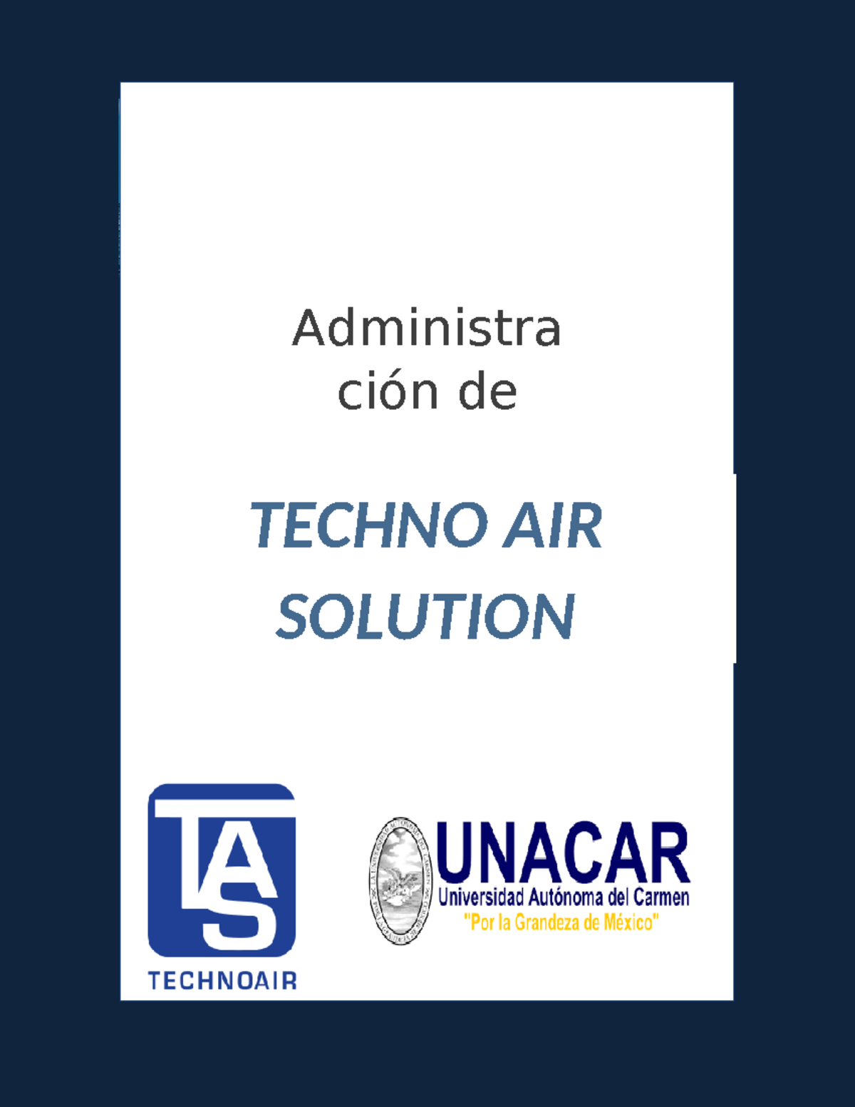 Techno Air Solution - mn lknlknlknnpn - TECHNO AIR SOLUTION Administra ción de ventas ...