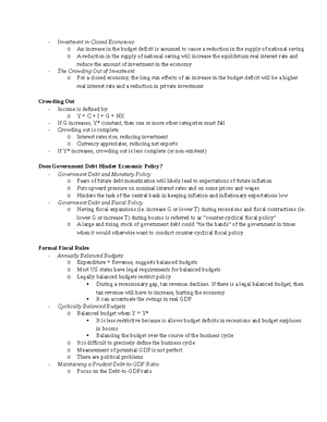 Econ final exam review notes -7 - But for a given MD curve, both cannot ...