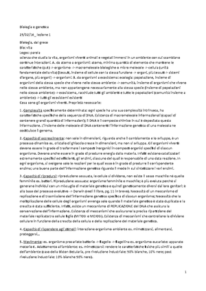 Biol Appl 01 Introduzione alla cellula eucariotica - Lezione 1 ...