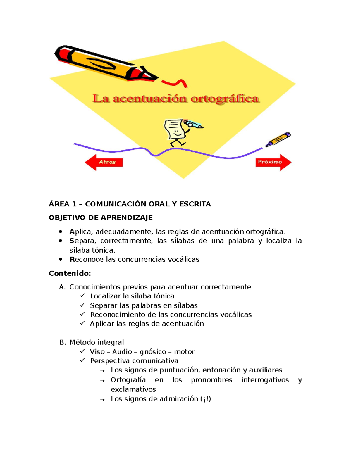 La acentuación ortográfica - Separa, correctamente, las sílabas de una ...