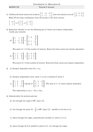 208 tut 1 sols - Tutorial questions and solutions for 2023 Sem 1 - Department of Mathematics ...