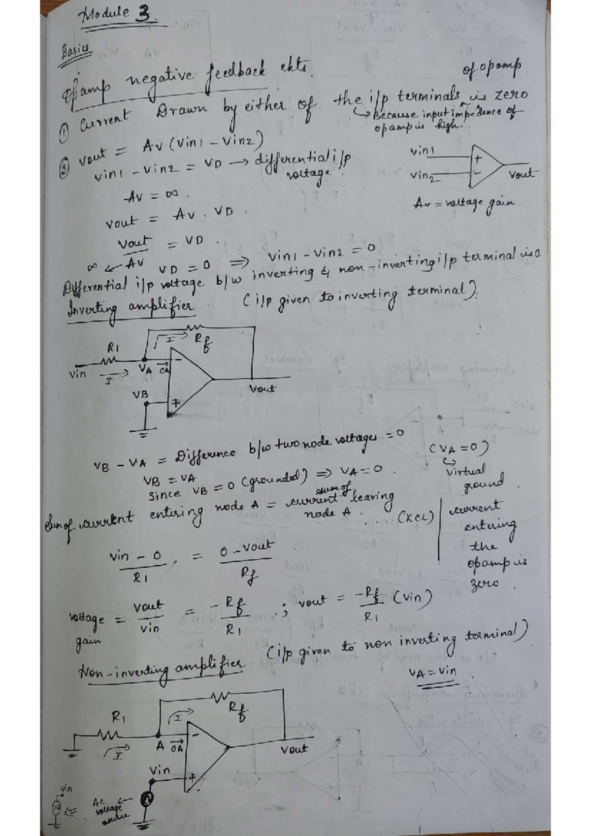 BEC303 Module 3 - Refer model 3 return notes - Module 3 Basics spamp ...