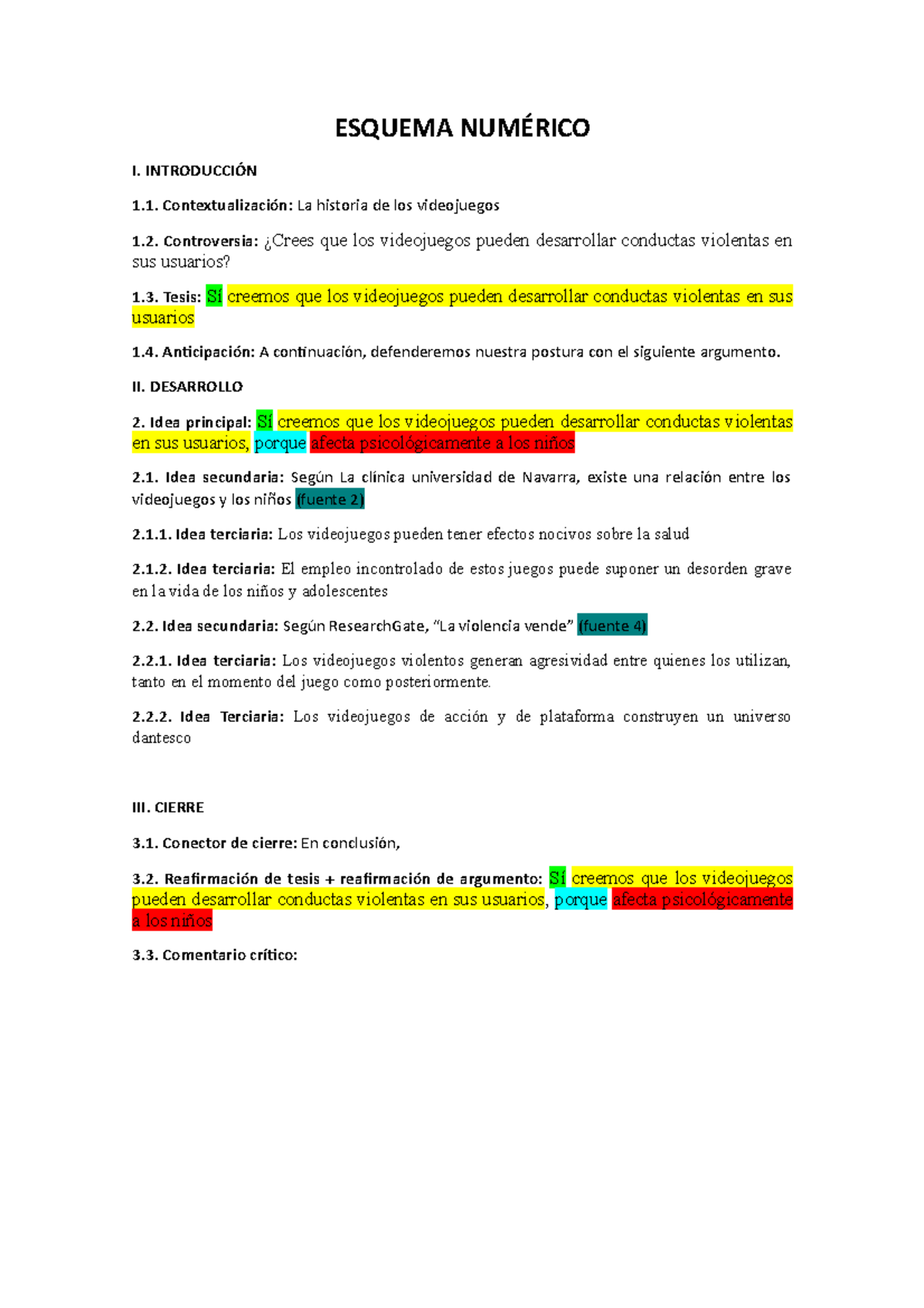 Esquema Numérico TA - texto - ESQUEMA NUMÉRICO I. INTRODUCCIÓN 1. Contextualización: La historia ...