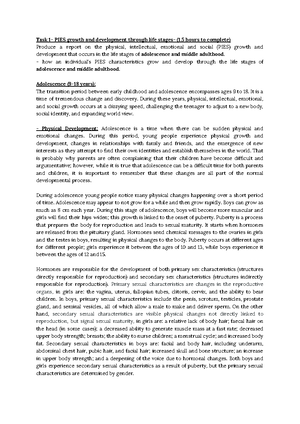 Task1 PSA copy - a psa task i did for yr 11 health and social care coursework - Jenna khanom Oak ...