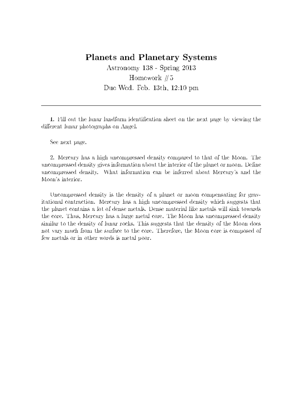 Hw5 Sol Homework Answers P ♥ Ts ♥ P ♥ T R② ②st ♠s Str♦♥♦♠② ♣r ♥ ♦♠