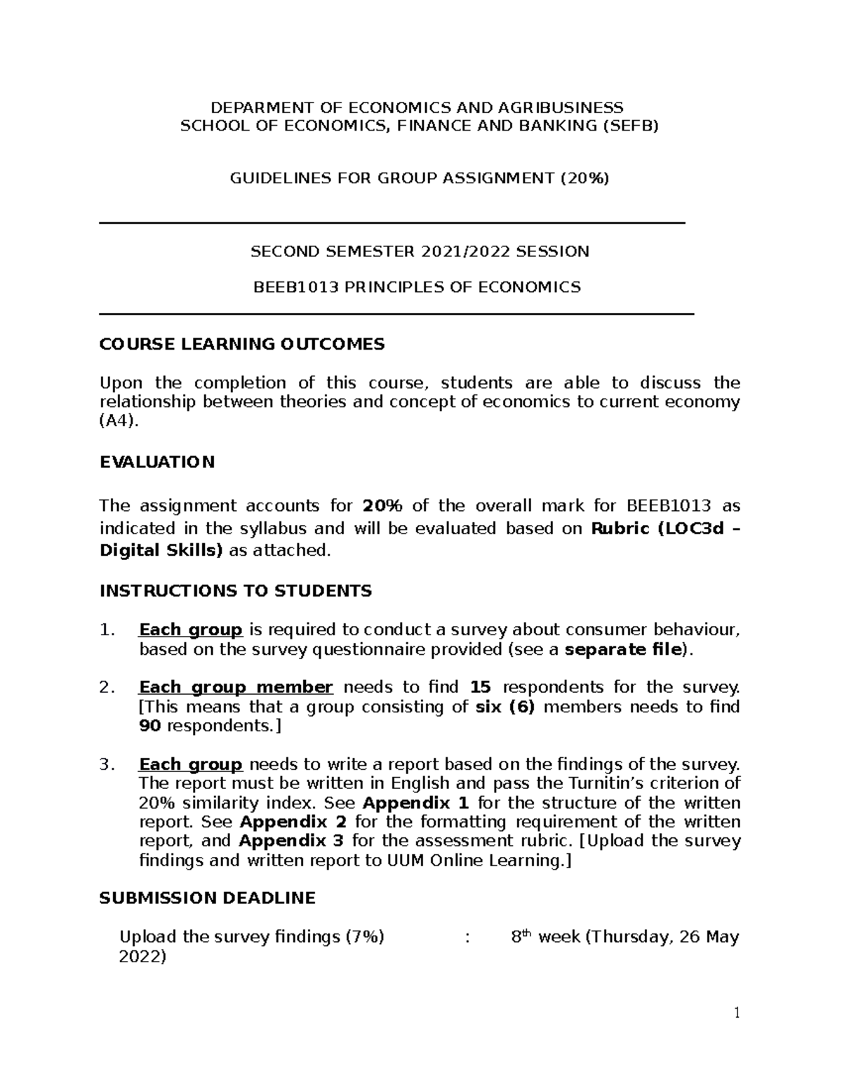 Instructions v2 - DEPARMENT OF ECONOMICS AND AGRIBUSINESS SCHOOL OF ...