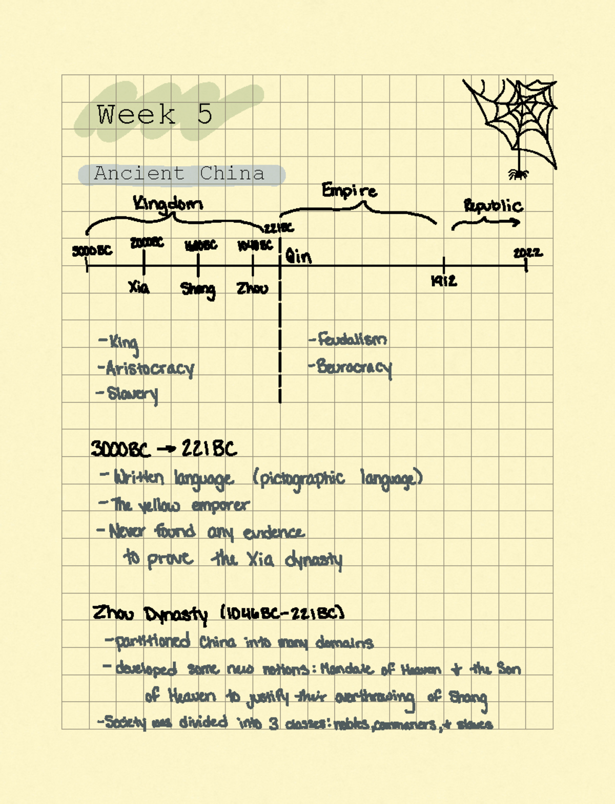 Hst203 week5 - Lecture notes discuss the developments of Ancient China ...