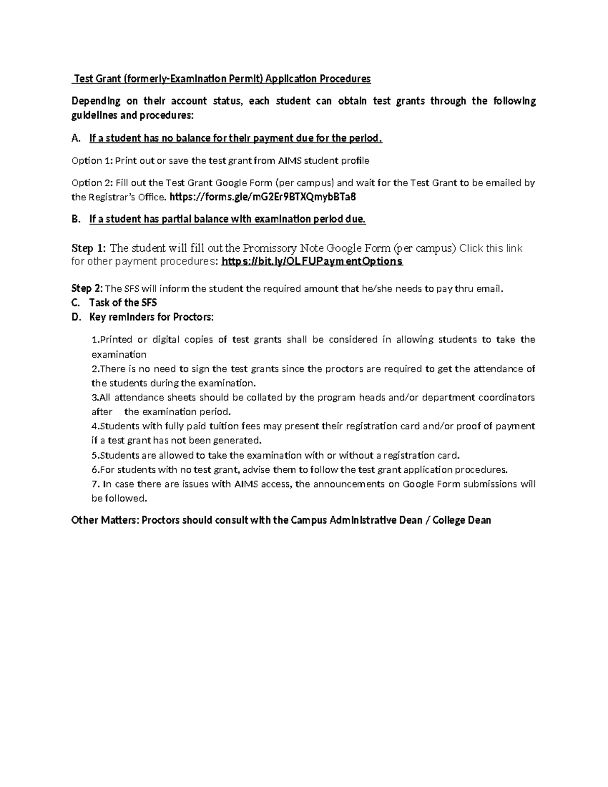 Test-Grant-Announcement - Test Grant (formerly-Examination Permit ...