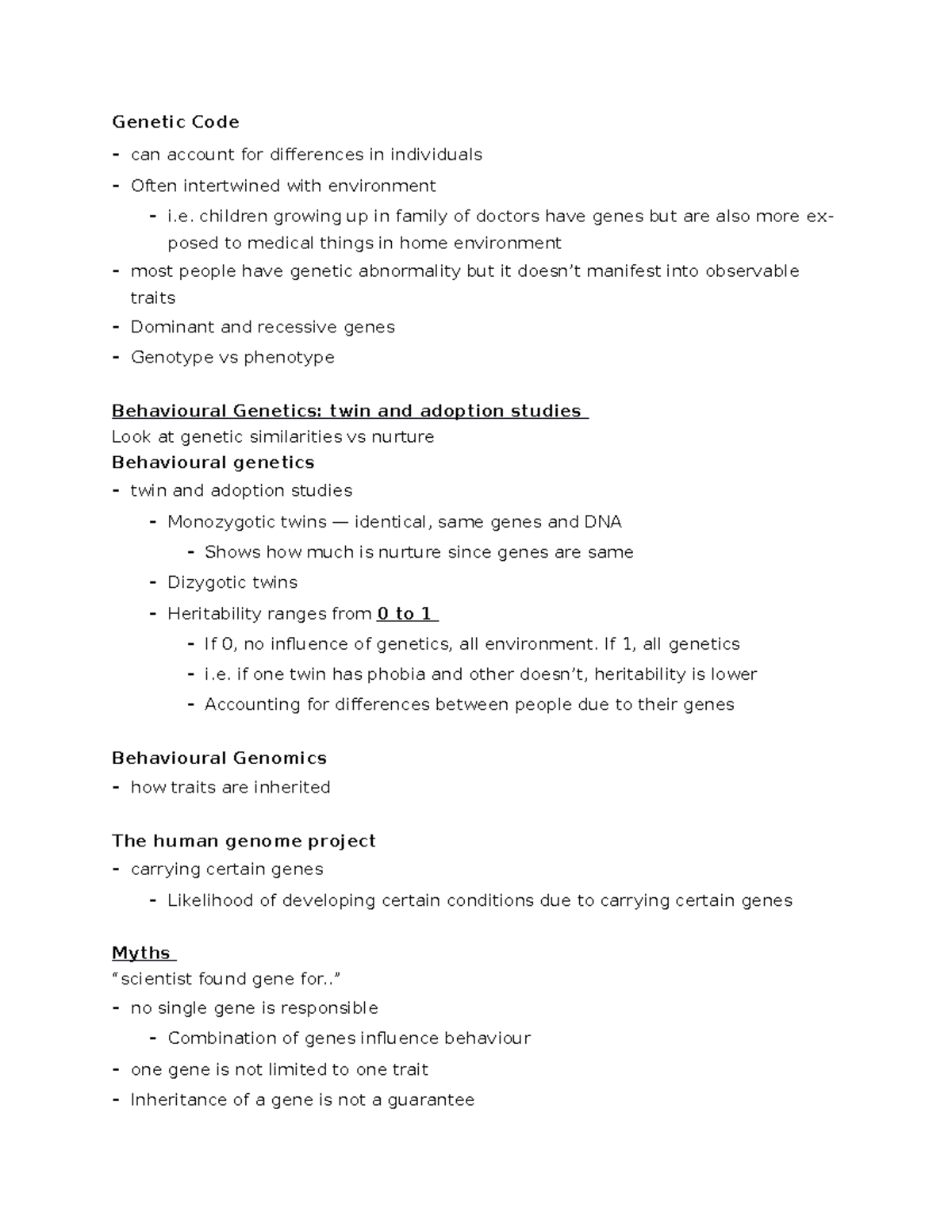 Chapter 3 - Genetic Code - can account for differences in individuals ...