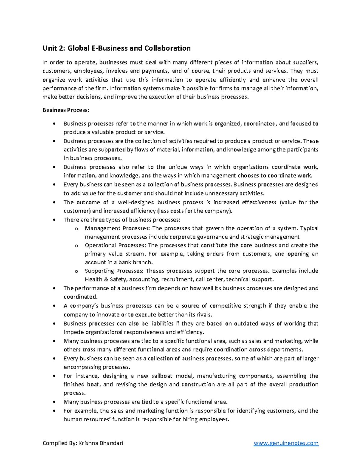 Unit 2 Global E Business and Collaboration 1 - They must organize work ...