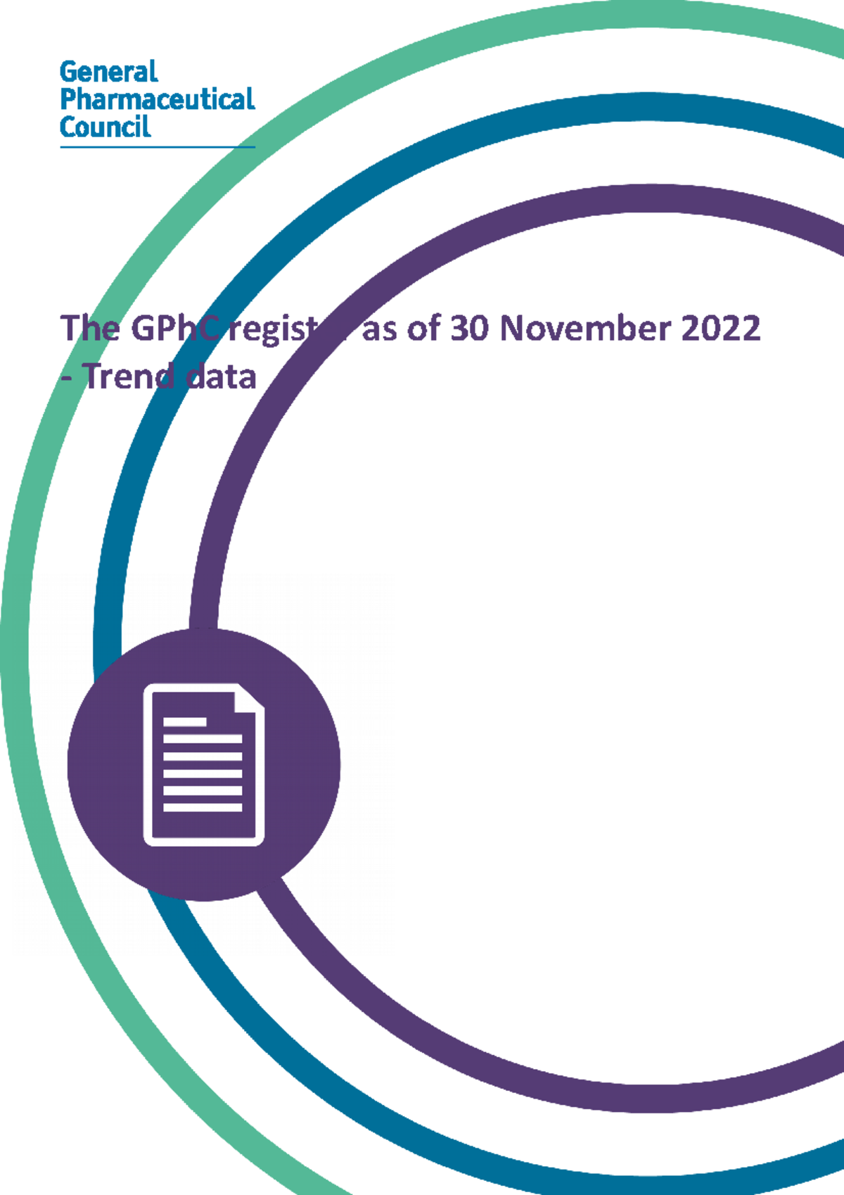 Gphc register trend data november 2022 - The GPhC register as of 30 ...
