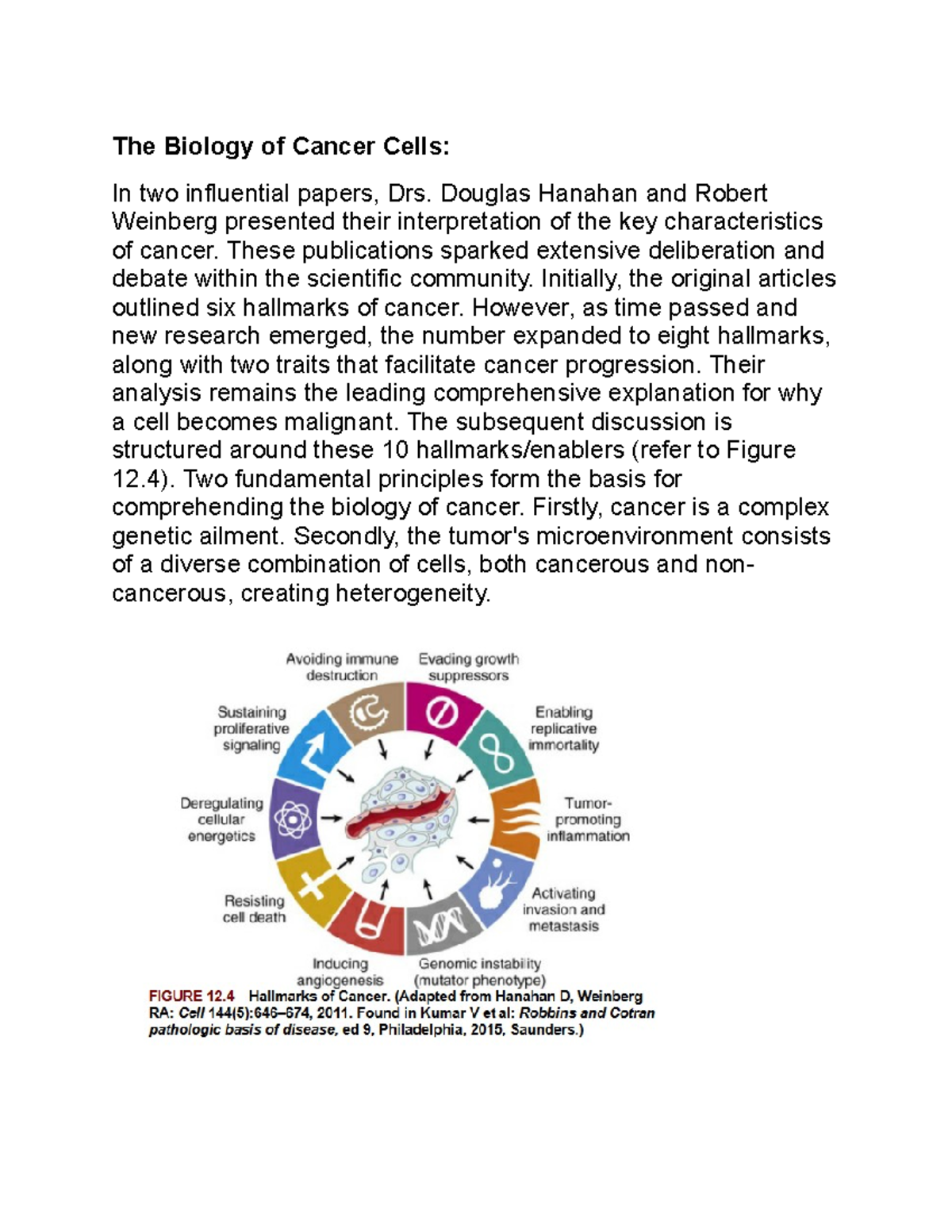 The Biology of Cancer Cells - Douglas Hanahan and Robert Weinberg ...