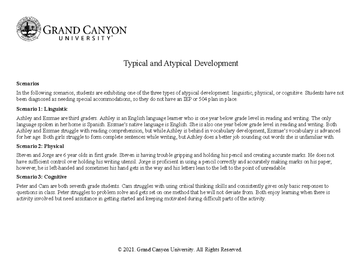 Modified - Typical and Atypical - Typical and Atypical Development ...