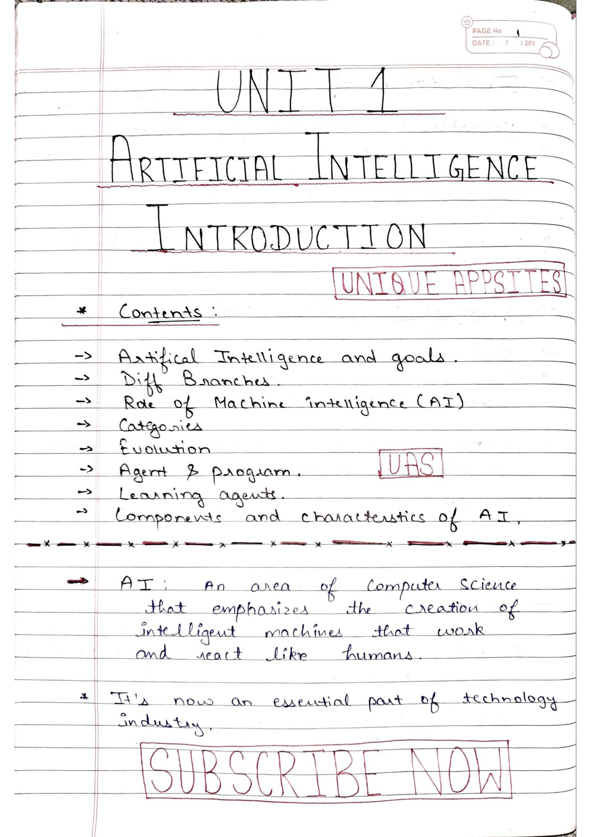 Artificial-intelligence-notes - Artificial Intelligence - Studocu