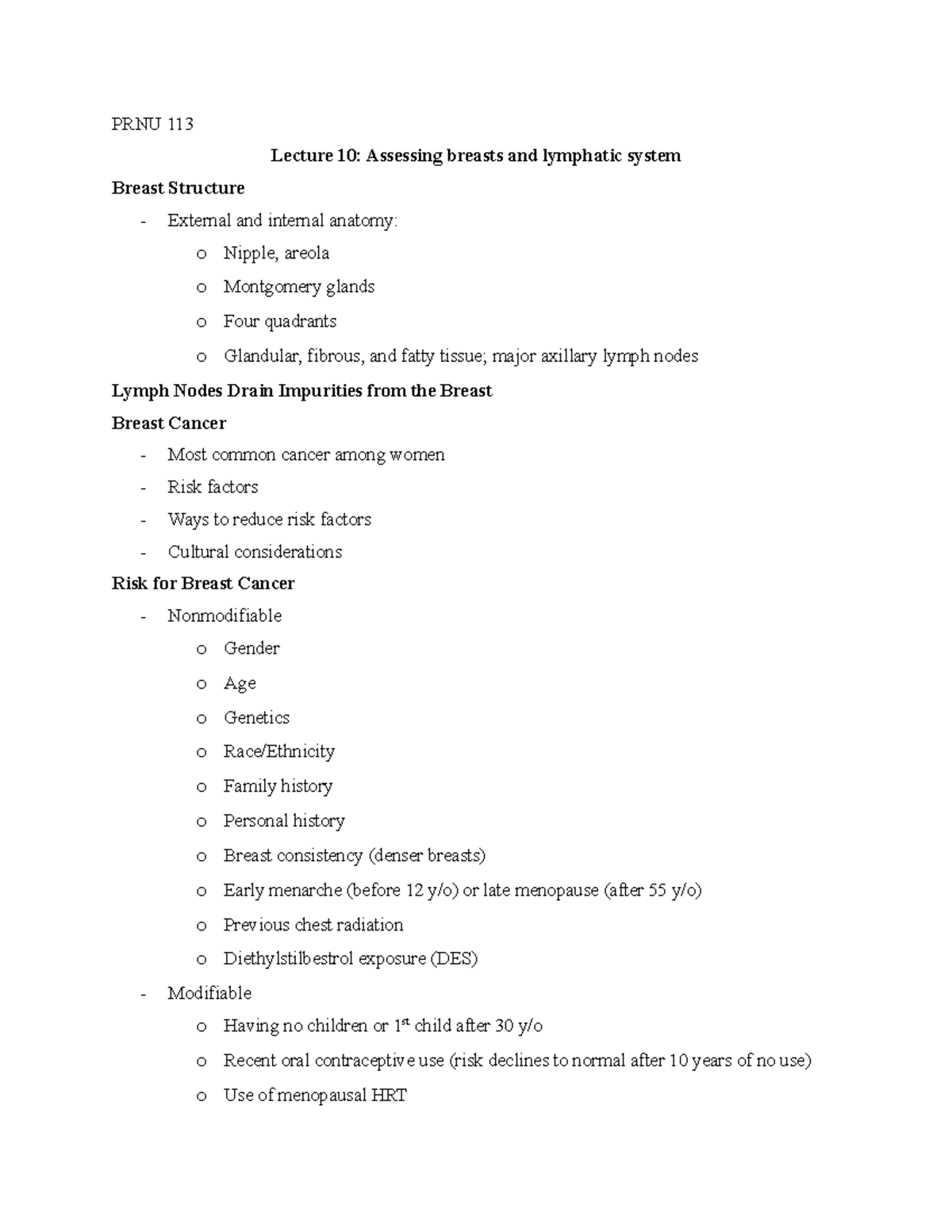 PRNU 113 Lecture 10 - Sarah Pinard Rogers - PRNU 113 Lecture 10 ...