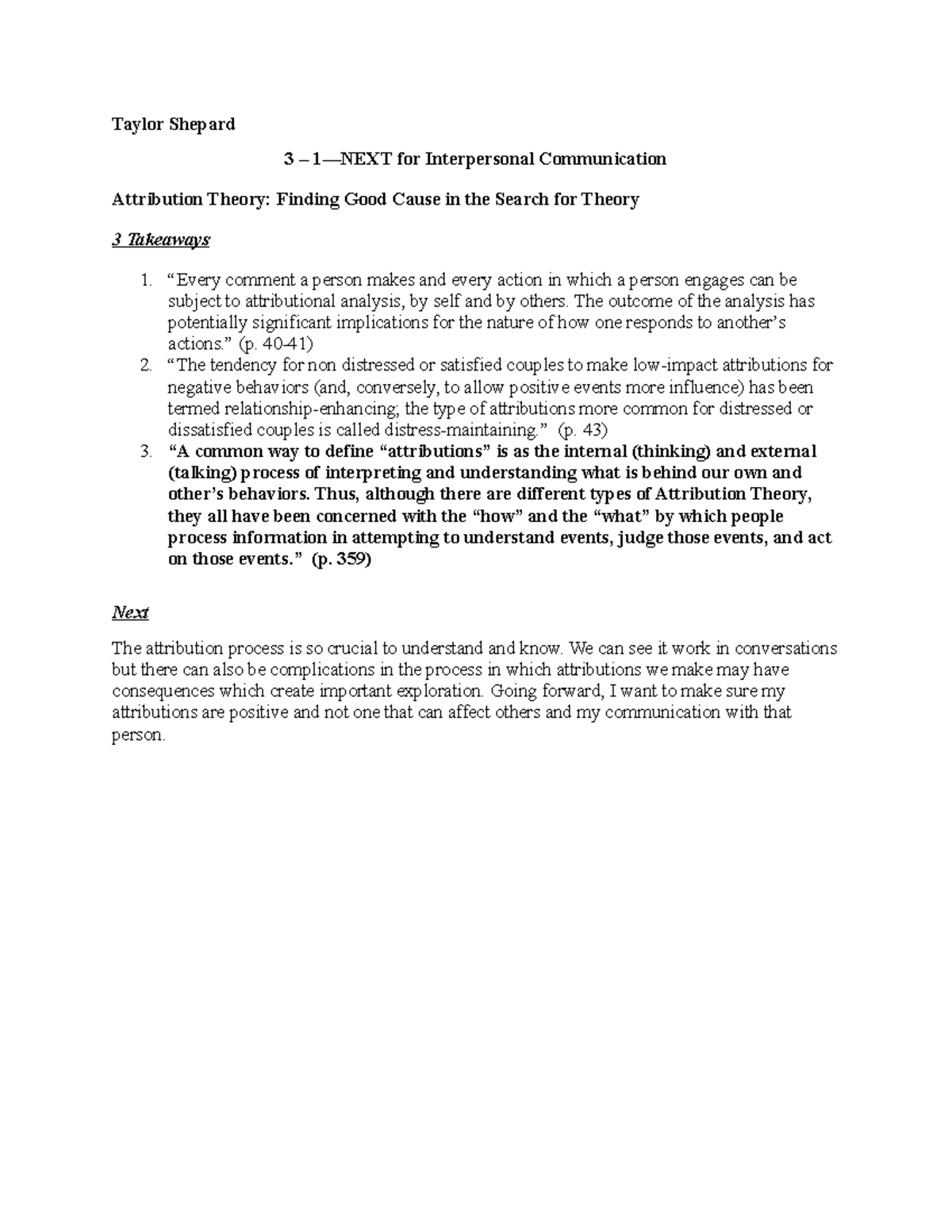 3-1-Next Attribution Theory - Taylor Shepard 3 – 1—NEXT for ...