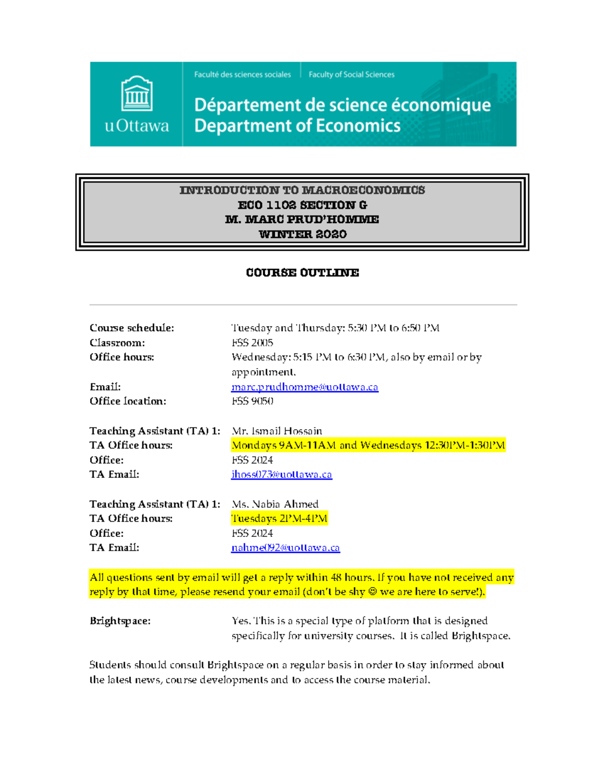 Eco1102 Outline W2020 V2 Warning Tt Undefined Function 32 Introduction To Macroeconomics