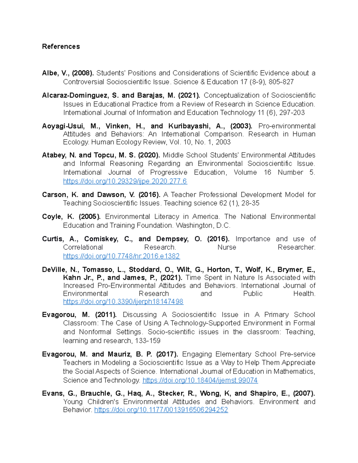 RRL-References - accounting - References Albe, V., (2008). Students ...