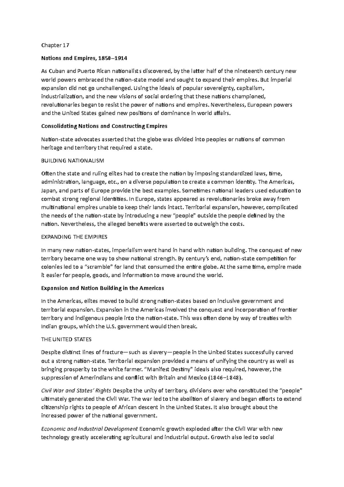 Summary H17-Epilogue - Samenvatting Worlds Together Worlds Apart ...