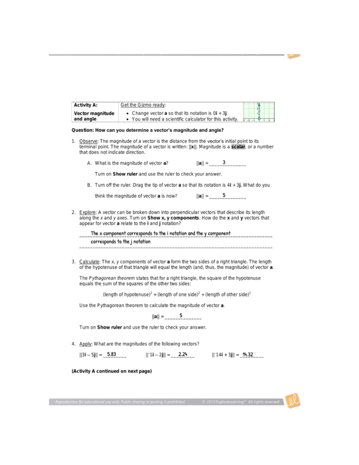 Vector 2 - PHYS 114 - Studocu