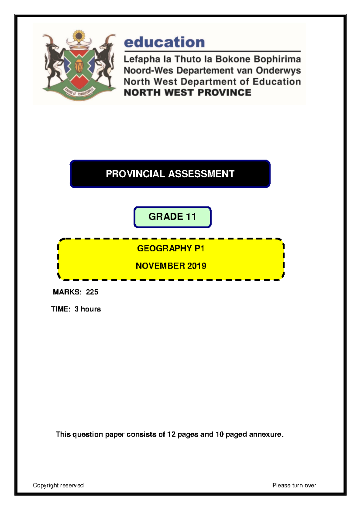 NW-NSC-GR-11-GEO-P1-ENG-NOV-2019 - MARKS: 225 TIME: 3 hours This ...