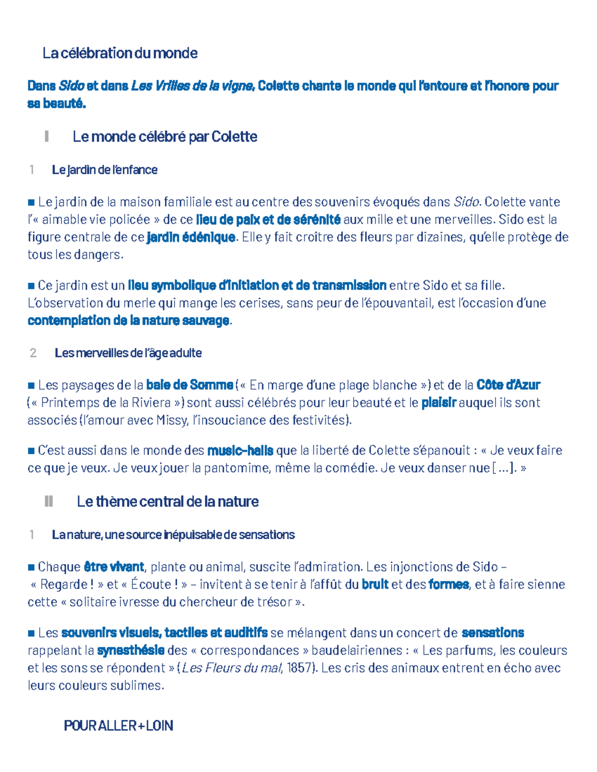 2 - Sido et Les Vrilles de la Vigne Colette - La célébration du monde ...