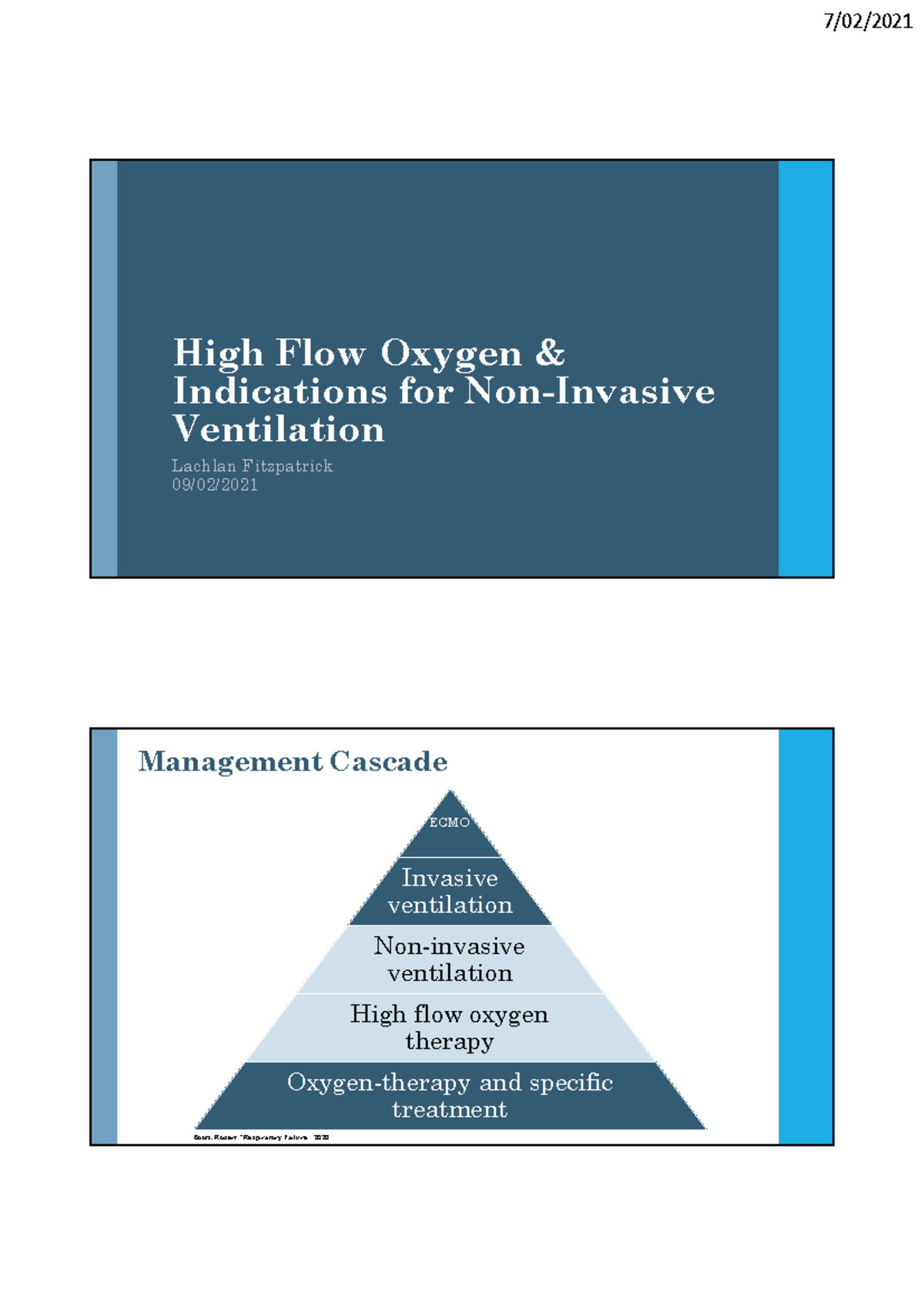High Flow O2 and Indications for NIV - High Flow Oxygen & Indications ...
