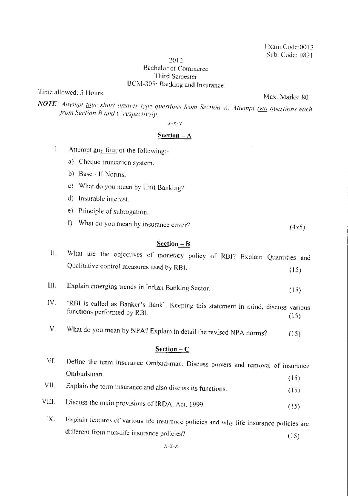 BA question paper easy happy long title op jazba bhide bhai - Bachelor ...