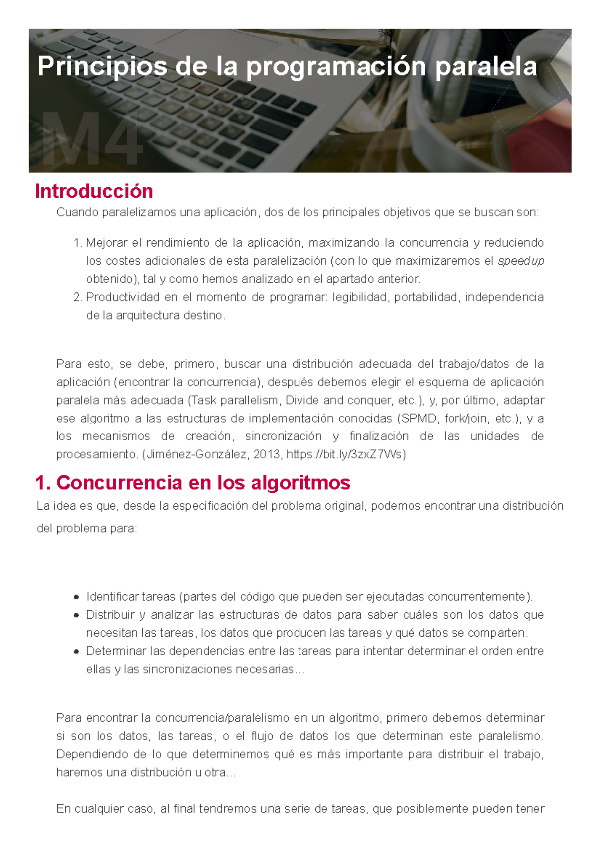 M4L4 - Algoritmos Concurrentes y Paralelos - Principios de la ...