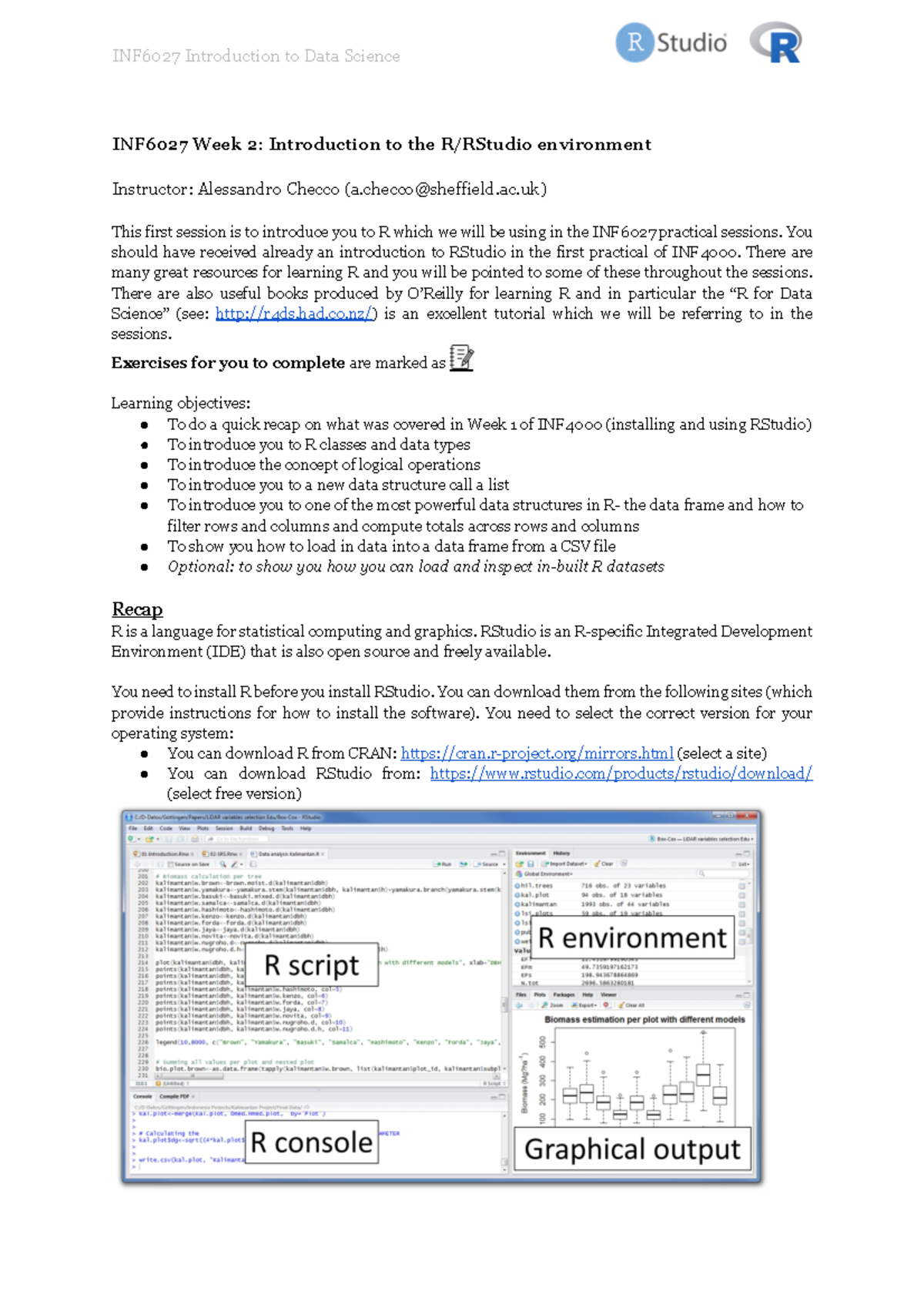 Week2 - Practial notes for week 2 showing more advanced rudiments of ...