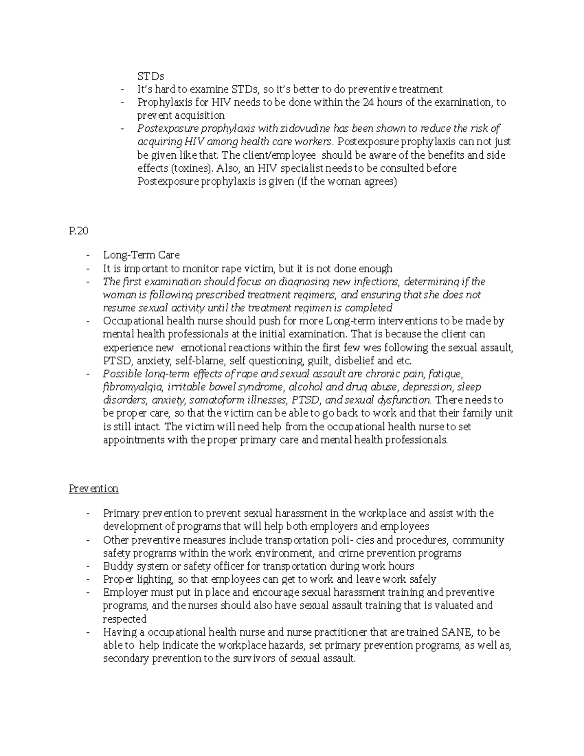 Fem-8 - fem notes 8 - STDs It’s hard to examine STDs, so it’s better to ...