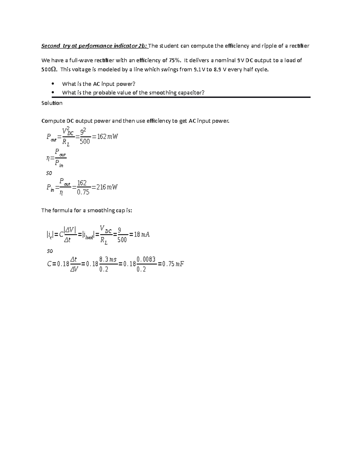 Solution to second try at performance indicator 2b - Second try at ...