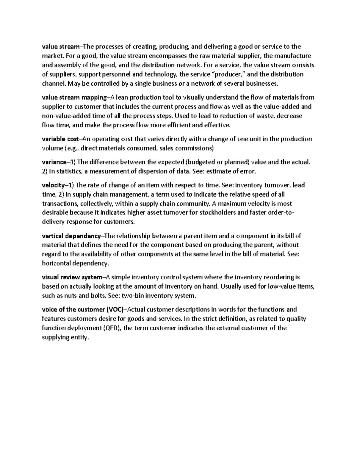 CPIM P1 p37-39 - APICS Certified in Production and Inventory Management ...