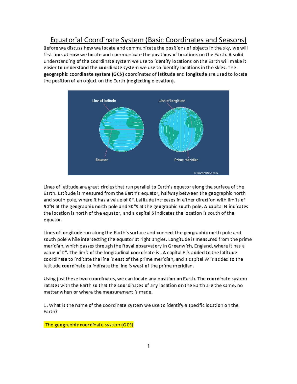 Realstarstuff - ffffffffffffffff - Equatorial Coordinate System (Basic ...